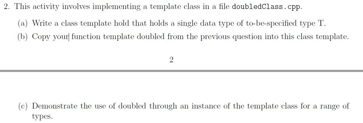 Solved doubled.cpp #include using namespace | Chegg.com