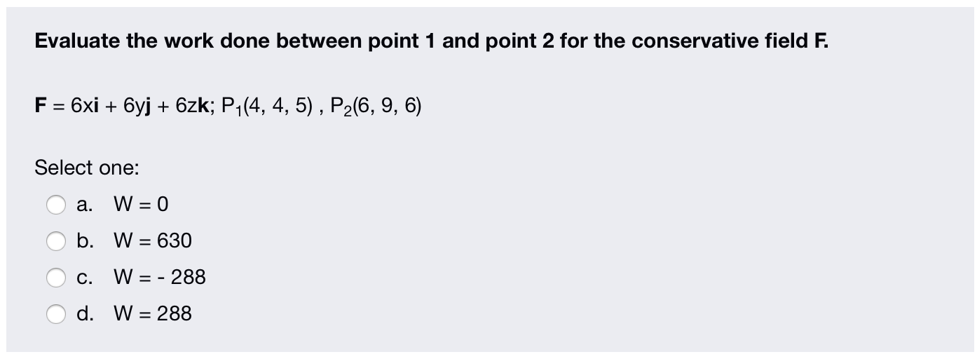 Solved Evaluate the work done between point 1 and point 2 | Chegg.com