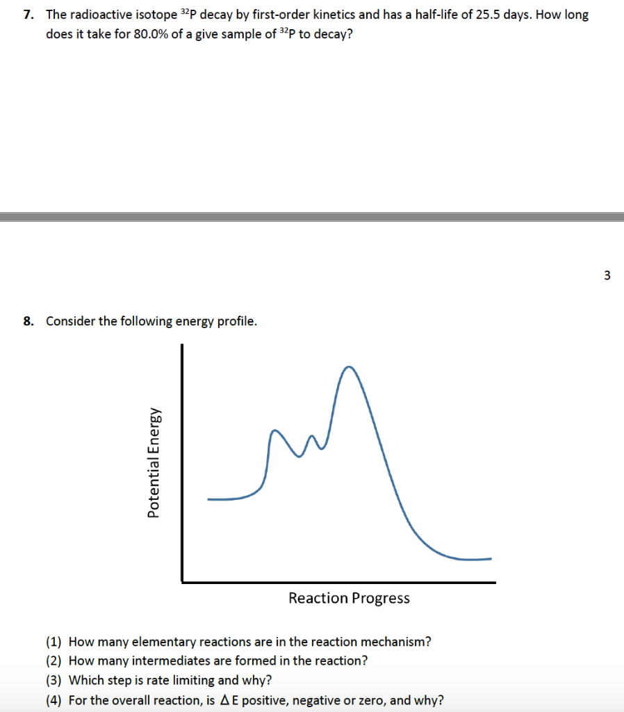 Solved The radioactive isotope 32P decay by first-order | Chegg.com