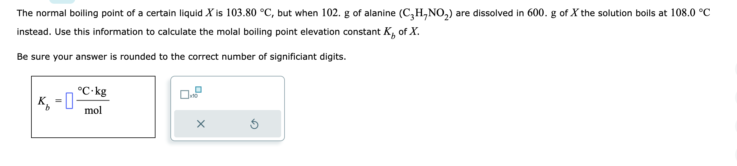 Solved When 116. mg of a certain molecular compound X are | Chegg.com