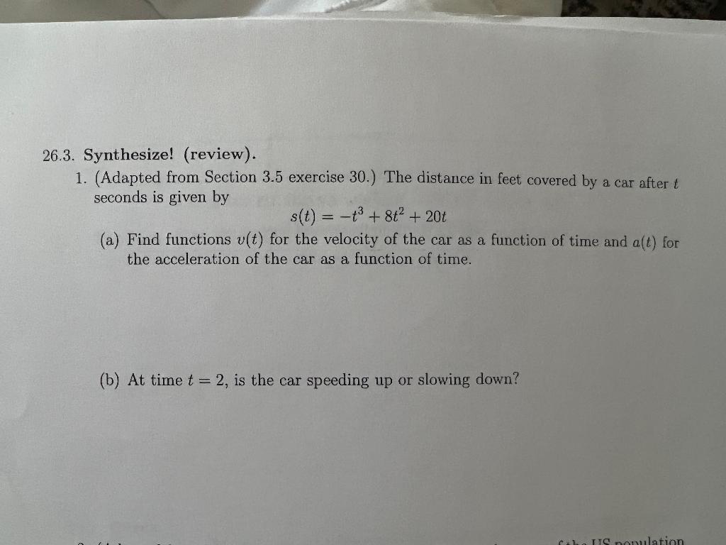 Solved 3. Synthesize! (review). 1. (Adapted from Section 3.5 | Chegg.com