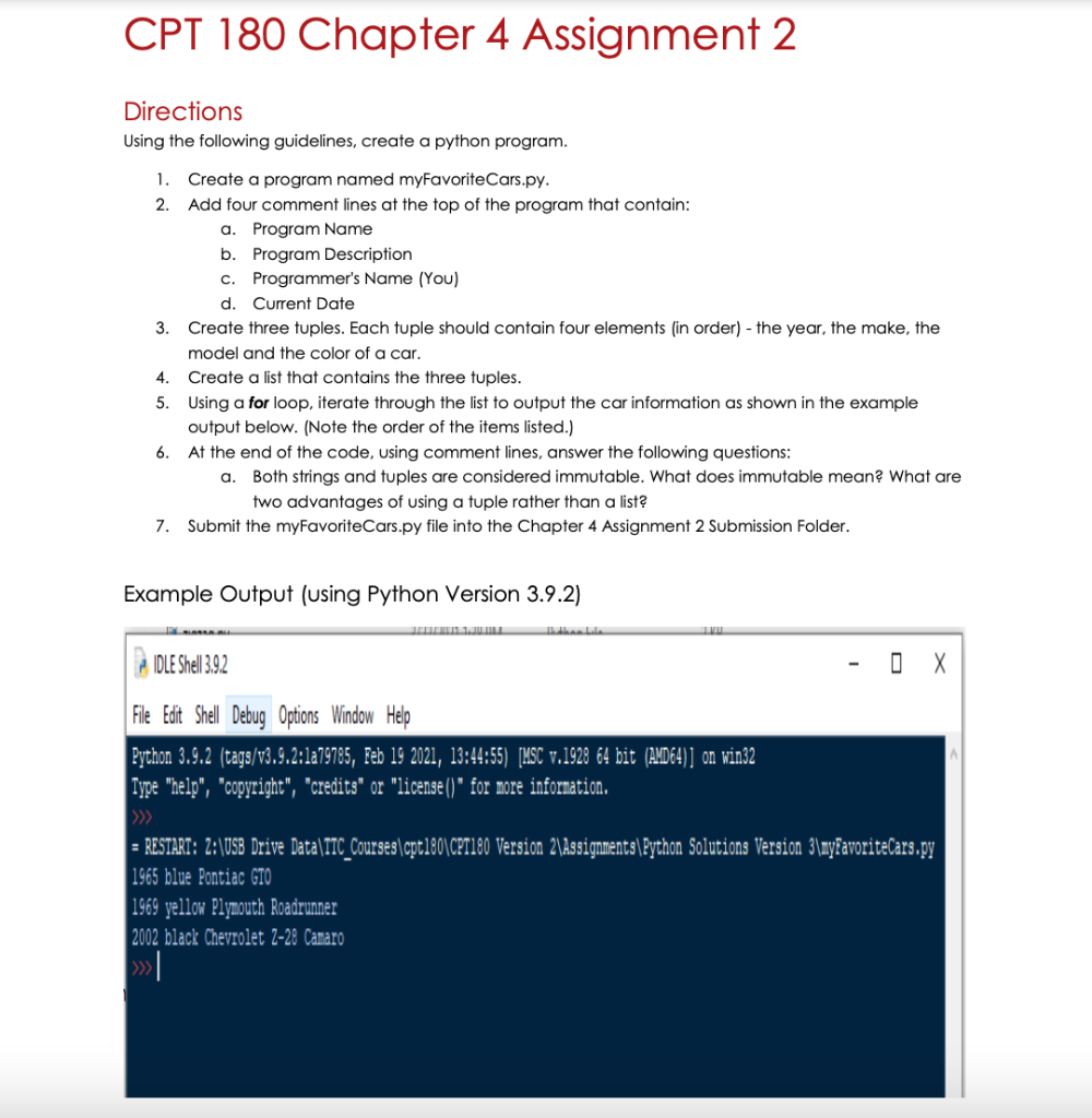 Solved Cpt 180 Chapter 4 Assignment 2 Directions Using The 4571