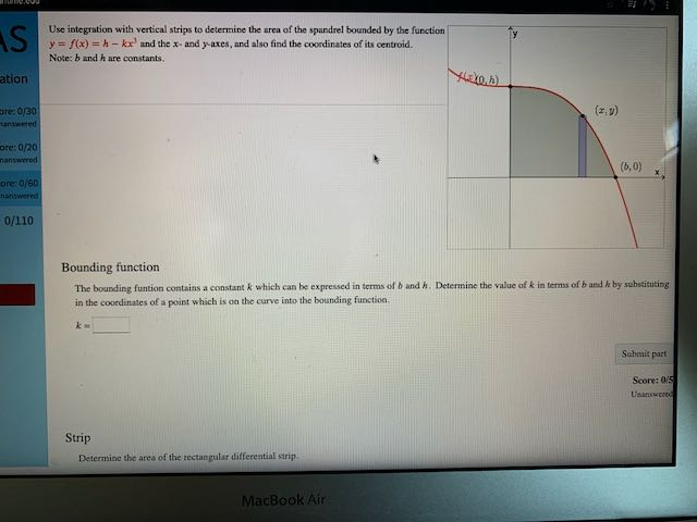 Solved Use integration with vertical strips to determine the | Chegg.com