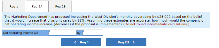 [Solved]: Exercise 7-11 (Algo) Segmented Income Statement