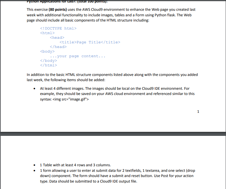 Python Applications Tor Lab (total 100 points This | Chegg.com