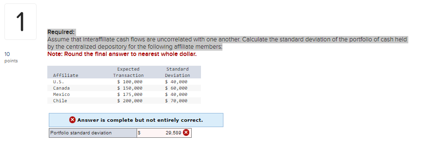 Solved Required: Assume that Interaffillate cash flows are | Chegg.com