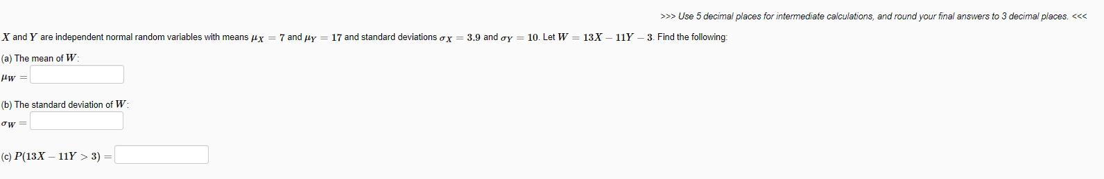 Solved >>> Use 5 decimal places for intermediate | Chegg.com