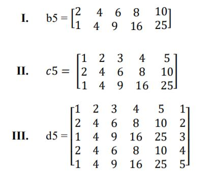 Solved Matlab Construct each of the following matrix using | Chegg.com