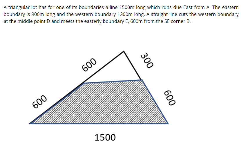 Solved Find the bearing of line ED. Find the bearing of line | Chegg.com