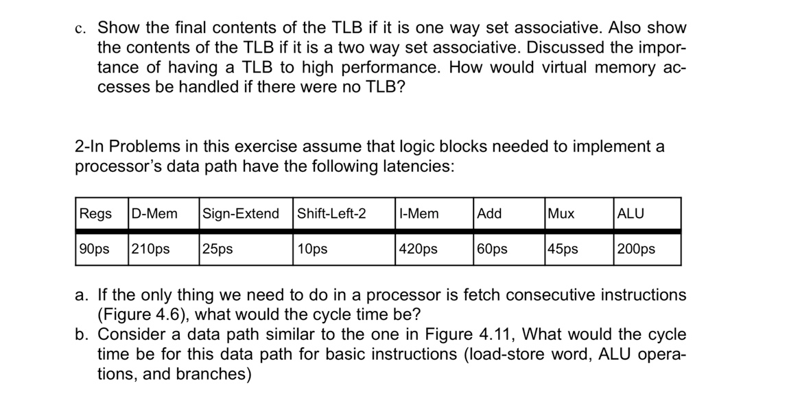 1-Virtual memory use a page table to track the | Chegg.com