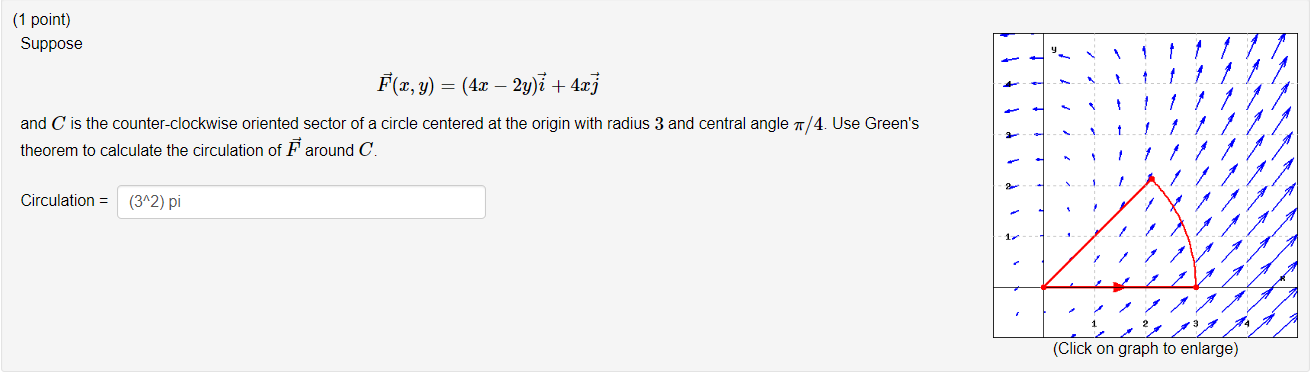 Solved F(x,y)=(4x−2y)i+4xj and C is the counter-clockwise | Chegg.com