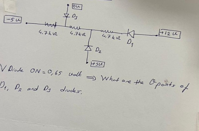 Solved v wrode UN=0,65 ualt ⇒ What are the Qpoints of D1,D2 | Chegg.com