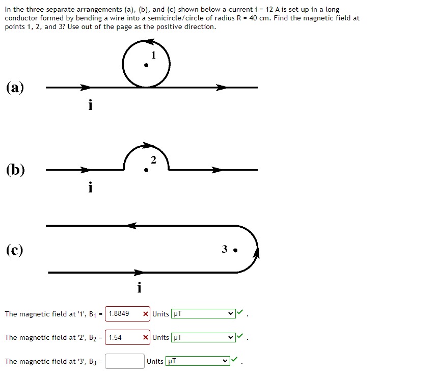 Solved In the three separate arrangements (a), (b), and (c) | Chegg.com