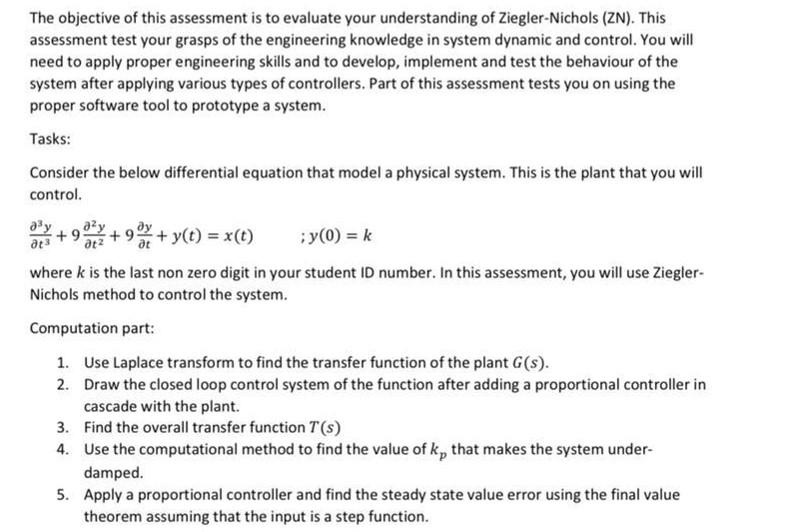 Solved The objective of this assessment is to evaluate your | Chegg.com
