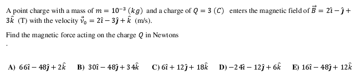 Solved A point charge with a mass of m=10−3( kg) and a | Chegg.com