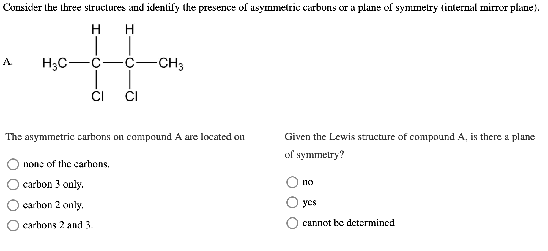 Solved Consider the three structures and identify the | Chegg.com
