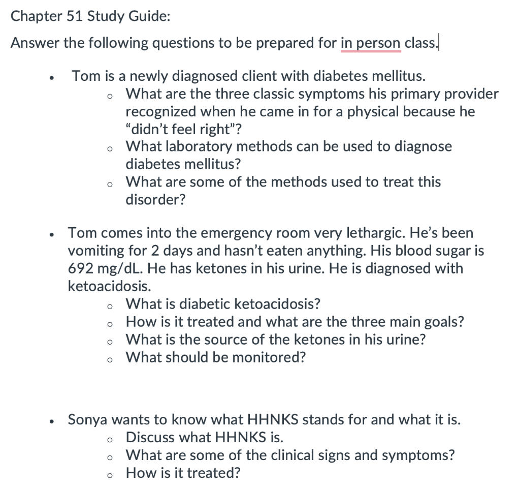 Solved hapter 51 Study Guide: Iswer the following questions | Chegg.com