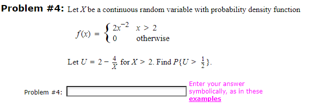 Solved Problem #4: Let X be a | Chegg.com