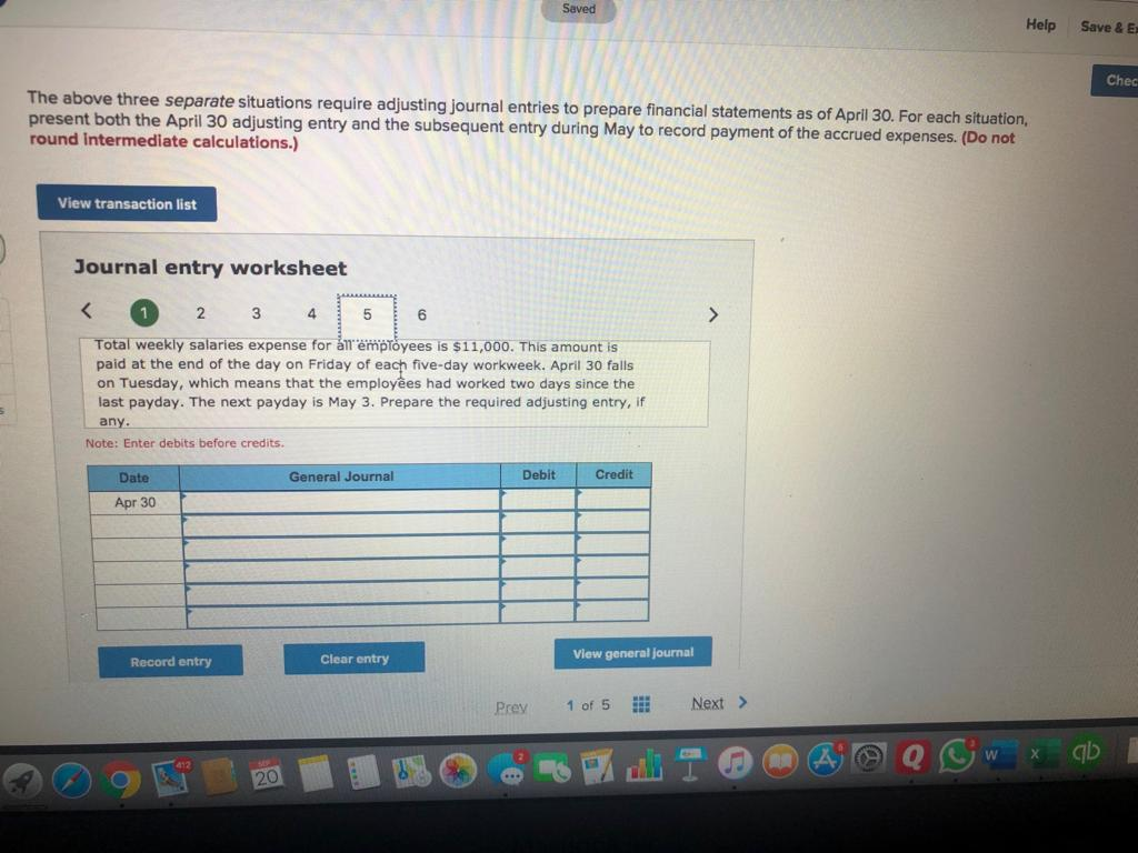 Solved Saved Help Save & Ex Chec The above three separate | Chegg.com