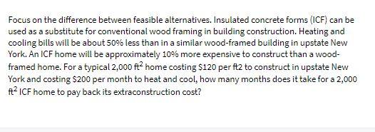 Solved Focus on the difference between feasible | Chegg.com