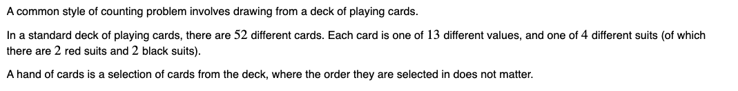 Solved A common style of counting problem involves drawing | Chegg.com