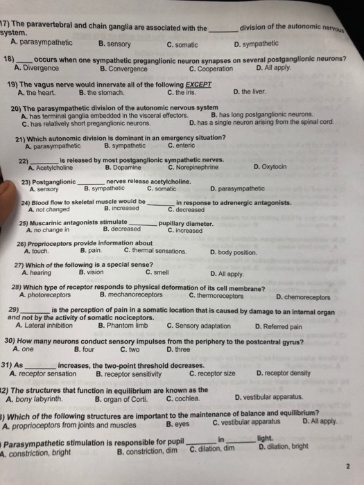 Solved Final Exam Anatomy And Physiology II B102312 Sp Chegg Solved Final Exam Anatomy And Physiology II B102312 Sp Chegg