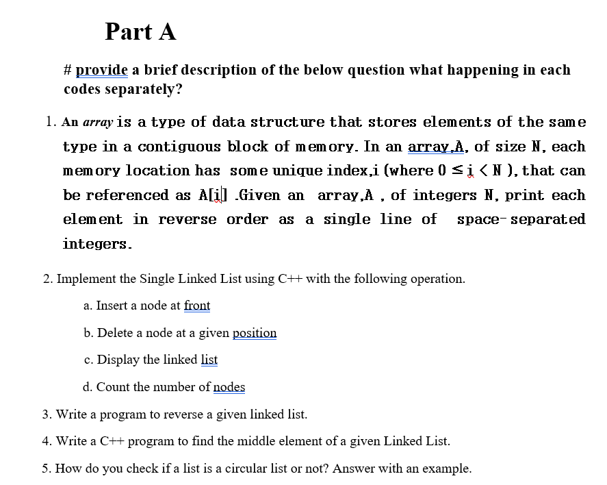Solved Please answer part A , thank you for your support. in | Chegg.com