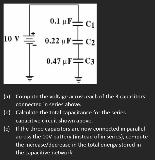 Solved (a) Compute the voltage across each of the 3 | Chegg.com