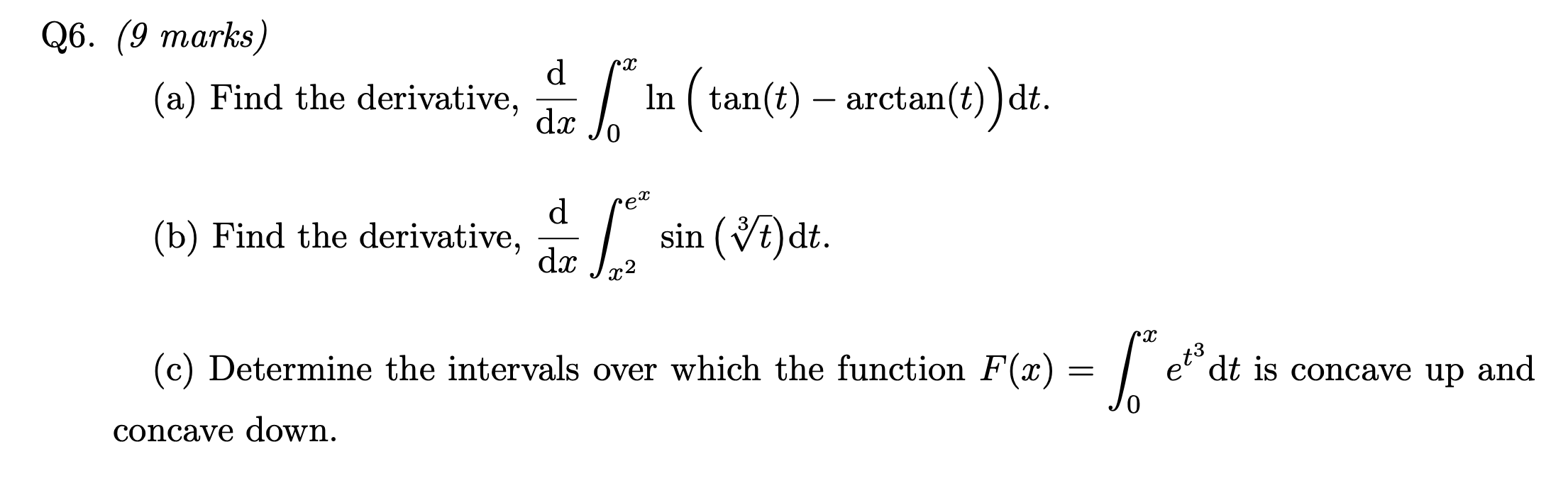 Solved 26. (9 marks) (a) Find the derivative, | Chegg.com