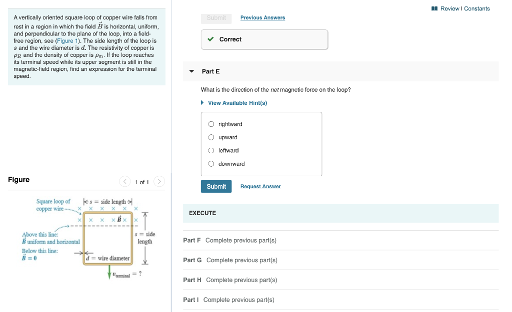 Solved A Review Constants Submit Previous Answers Correct A