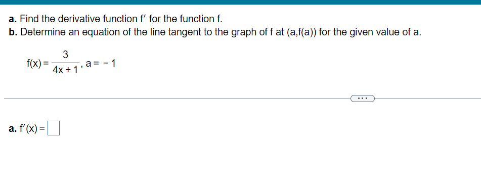 Solved a. ﻿Find the derivative function f' ﻿for the function | Chegg.com