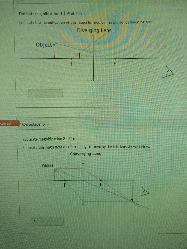 Solved Estimate magnification 1 Problem Estimate the | Chegg.com