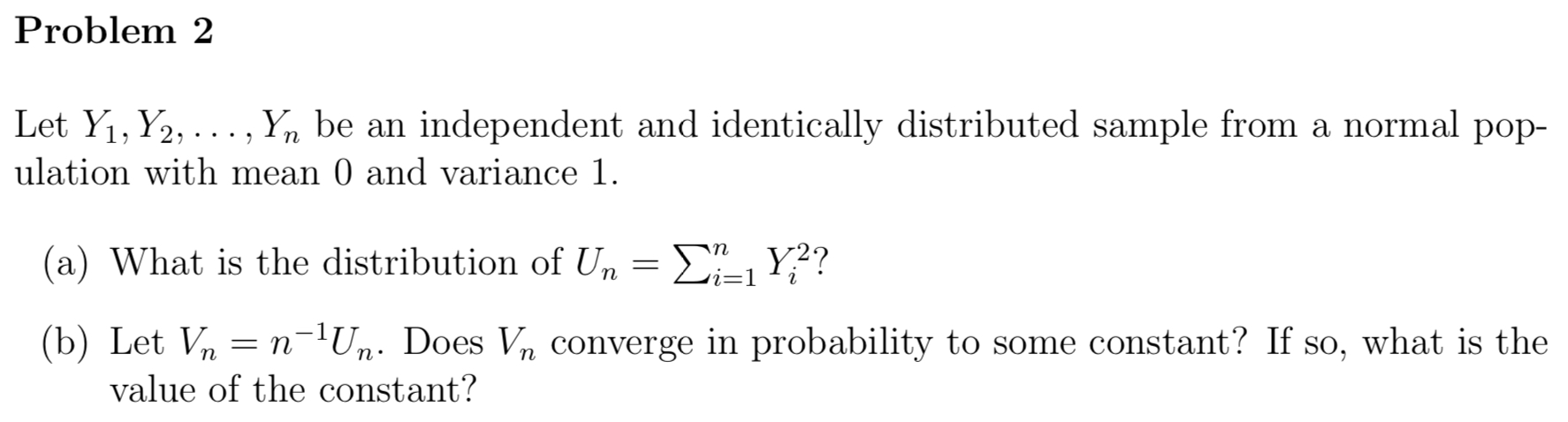 Solved Let Y1,Y2,…,Yn be an independent and identically | Chegg.com