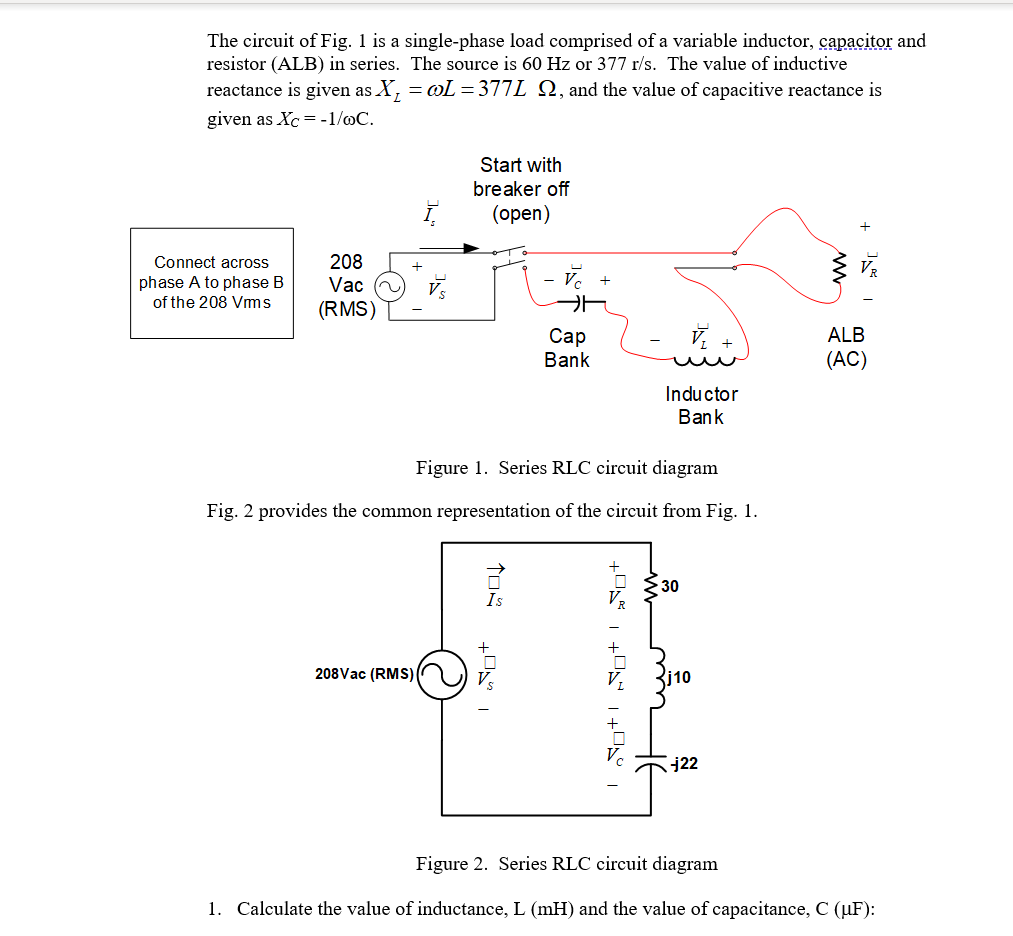 Solved The circuit of Fig. 1 is a single-phase load | Chegg.com