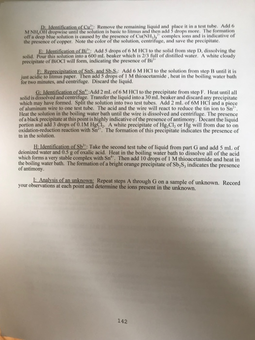 Solved Name Date Seet. Prelaboratory Assignment: Qualitative | Chegg.com