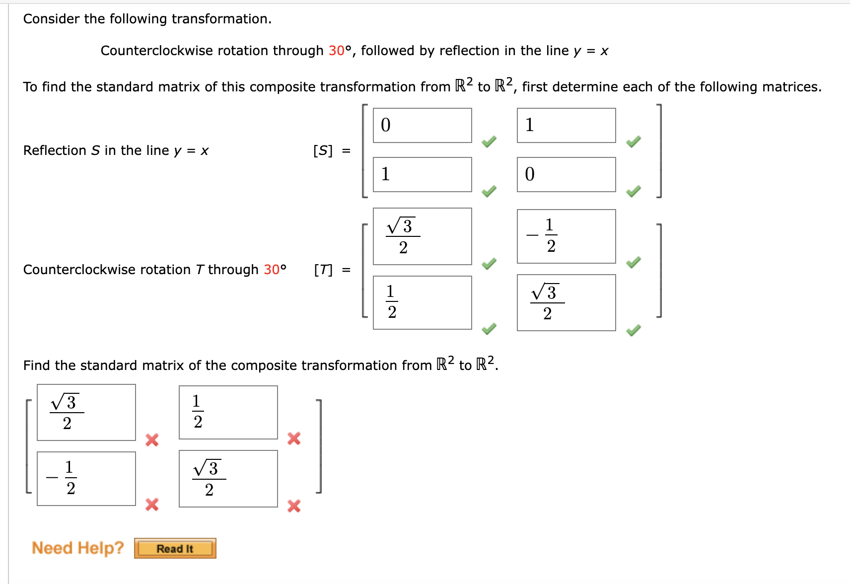 Solved Consider the following transformation. | Chegg.com