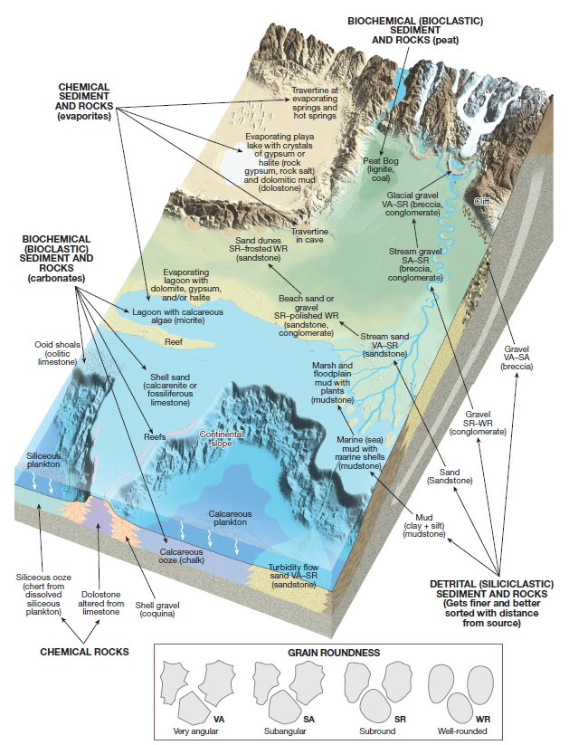 Solved: Part A Sedimentary Rock Texture Describes How The ... | Chegg.com