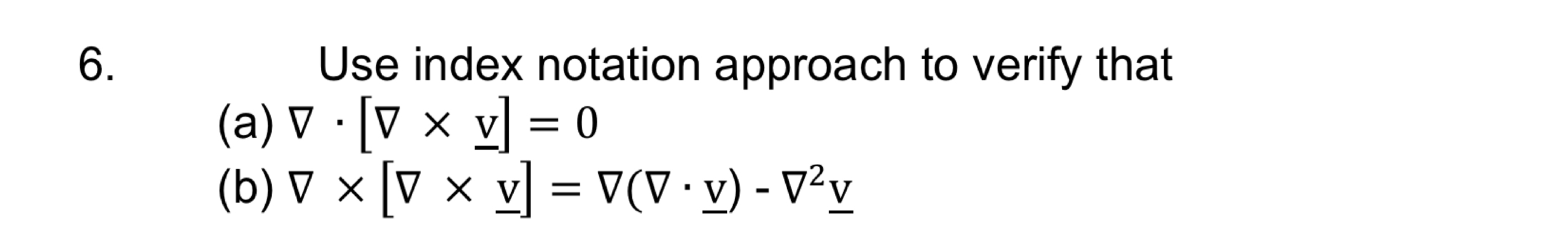 Solved help using index notation to prove | Chegg.com