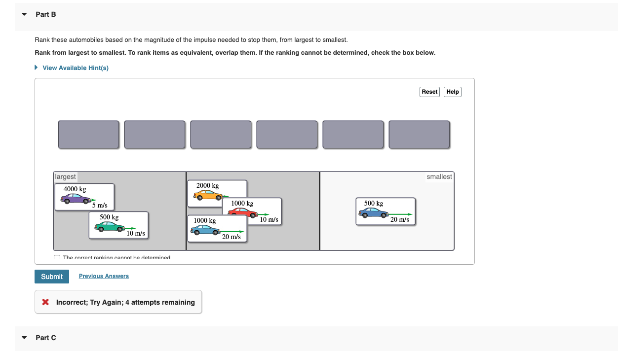 Solved Rank these automobiles based on the magnitude of the | Chegg.com Solved Rank these automobiles based on the magnitude of the | Chegg.com