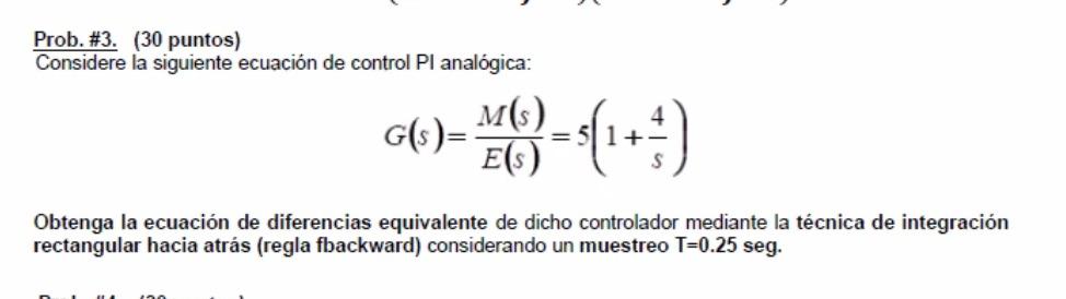 Solved Consider the following analog PI control | Chegg.com