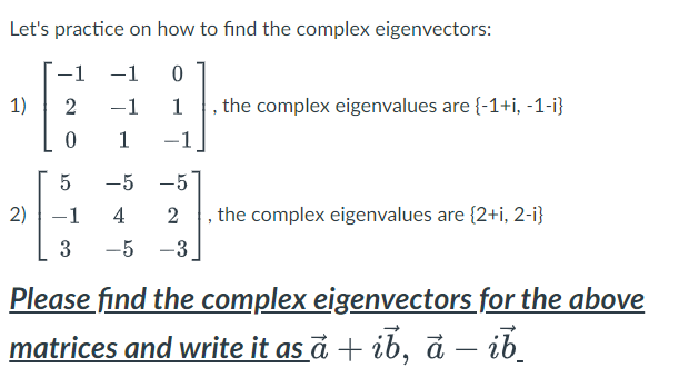 Solved Let's practice on how to find the complex | Chegg.com