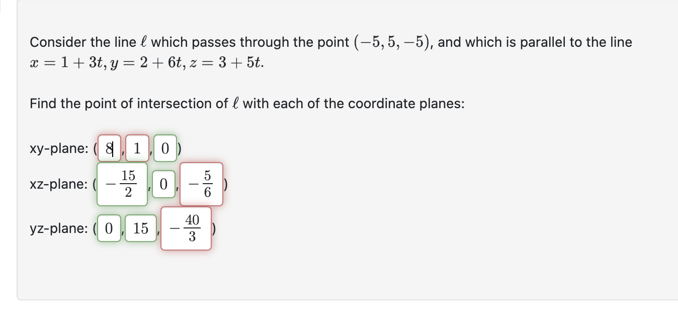 Solved Consider the line ℓ which passes through the point | Chegg.com