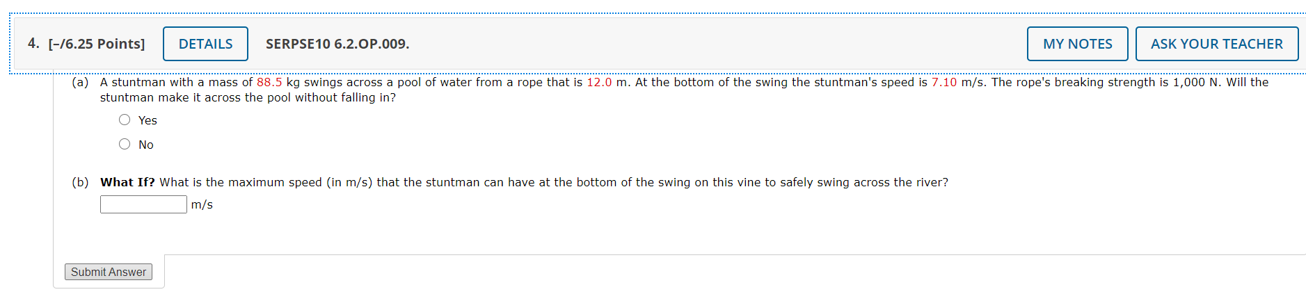 Solved 4. [-76.25 Points] DETAILS SERPSE10 6.2.OP.009. MY | Chegg.com