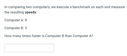 Solved In comparing two computers, we execute a benchmark on | Chegg.com