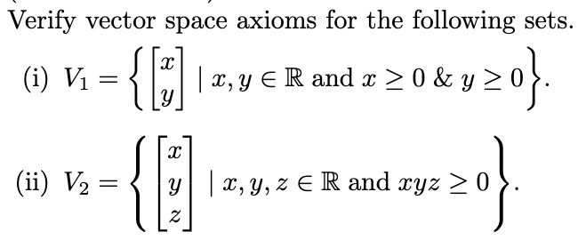Solved All variables belong to Real numbers. The question is | Chegg.com