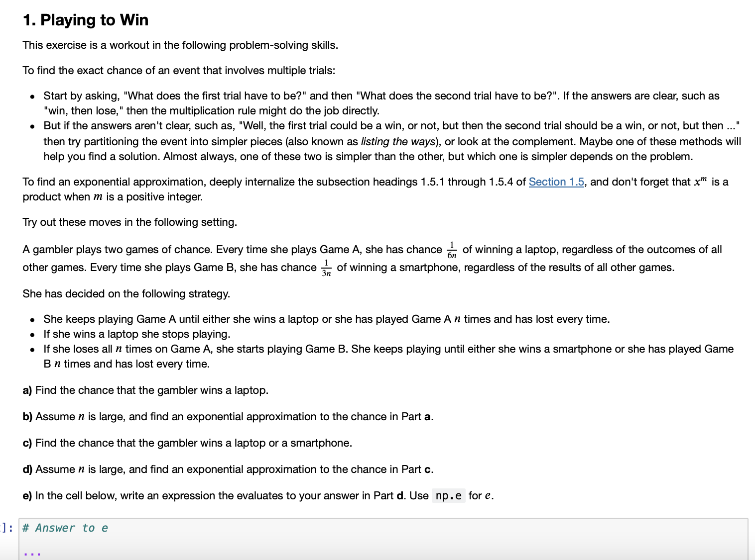 This exercise is a workout in the following | Chegg.com