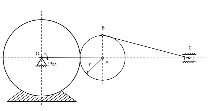 Solved Define velocities of particles A, B, C, and angular | Chegg.com