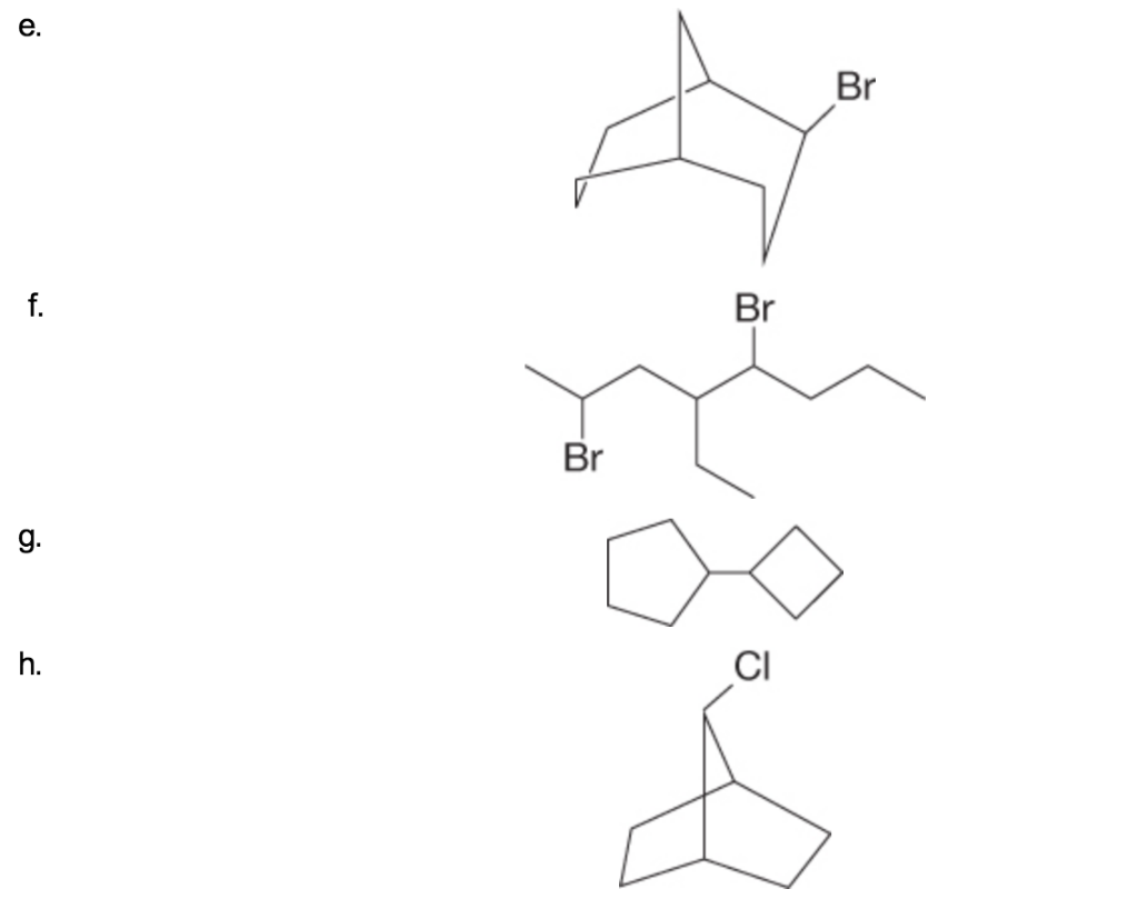 Solved I . Write a bond-line formula for each of the | Chegg.com