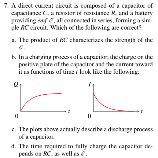 Solved 7. A direct current circuit is composed of a | Chegg.com