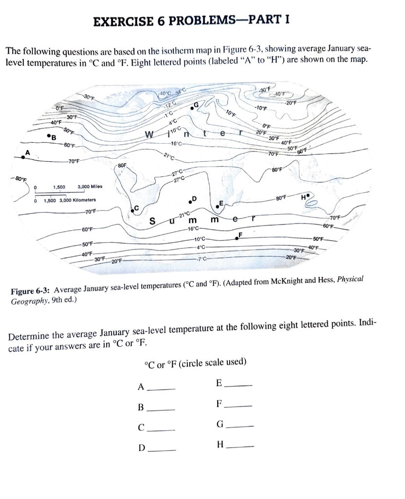 Solved EXERCISE 6 PROBLEMS-PART I The following questions | Chegg.com